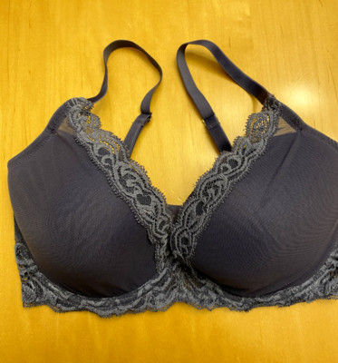 NATORI 730023 Feathers Contour Plunge Bra 32DDD blue U/W bra | eBay