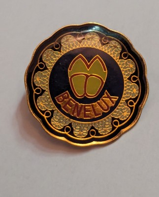 Vintage Benelux Belgium Netherlands Luxembourg Country Union Pin ...