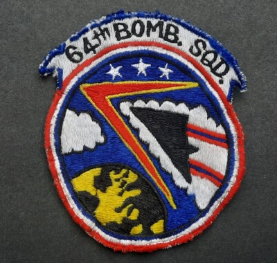 Rare USAF Patch 64 BS Bombardment Squadron B-58 Hustler Named Pilot Ace ...