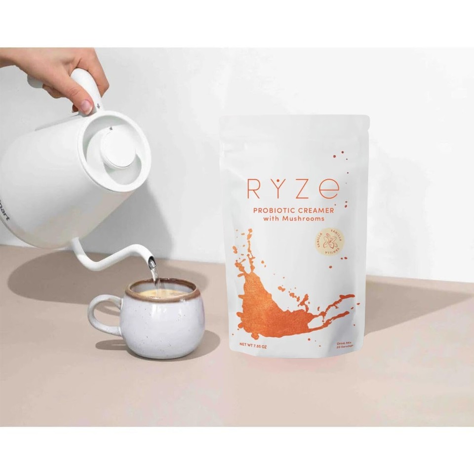 1-5 pack Ryze Creamer Mushrooms & Probiotics W/ 1-5 RYZE Spoon FREE ...