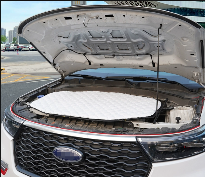 white Engine Hood Insulation Pad Soundproof Heat For Ford Explorer 2020 ...