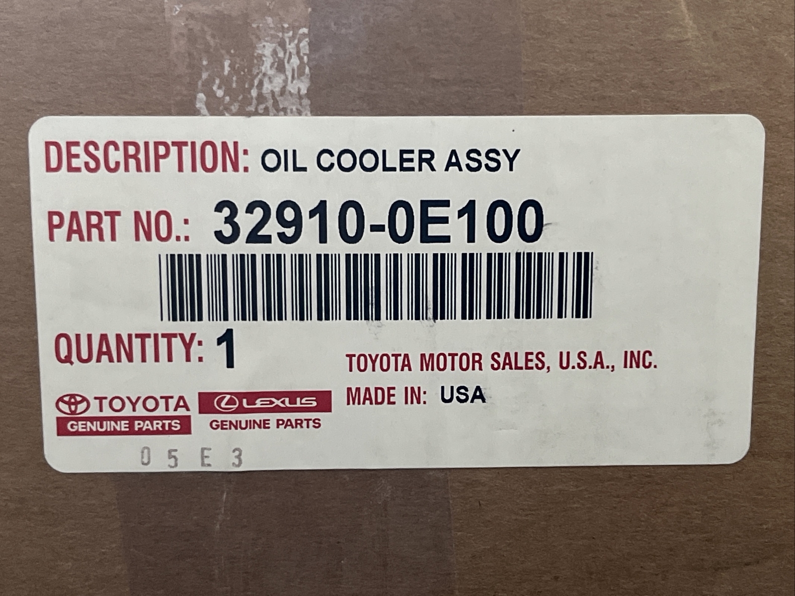 New Genuine Lexus Oil Cooler for 2019-2022 RX350 and 450 models PN ...