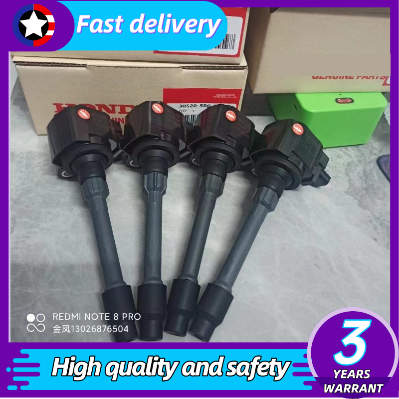 NEW Set of 4 Ignition Coil CM11-121A 30520-5R0-003 For Honda Civic Fit ...