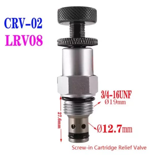 1pc Hydraulic Relief Valve LRV - 08Pressure Adjustable Cartridge ...