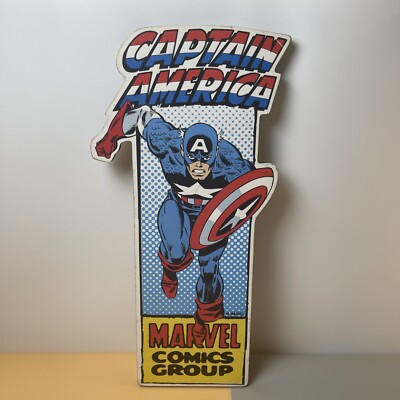 Marvel Comics Captain America Sign | eBay