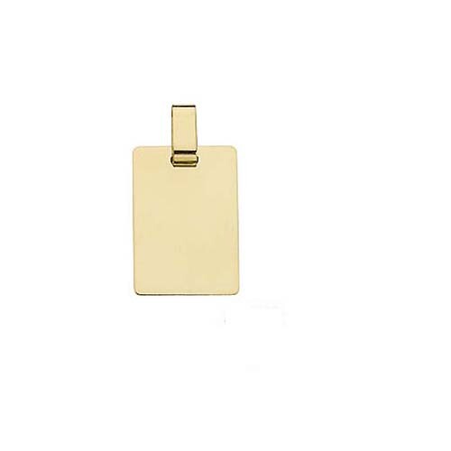 9ct Yellow Gold Solid Personalised Dog Tag - Free Engraving - Choice of ...