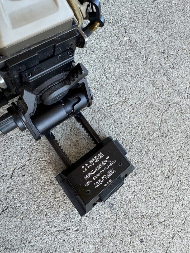 Ops Core Fast XR Tan Helmet XL w/ AMPS, Wilcox G24, IR V Lite, and AOR1 ...