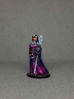 D&D Pathfinder Female Elven Sorcerer/ Wizard Painted Miniature Aos Evil ...