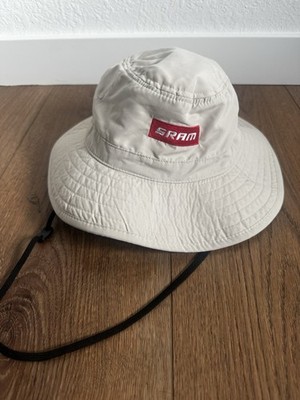 SRAM Wide Brim Bucket Hat by Port Authority with Drawstring Khaki S/M ...