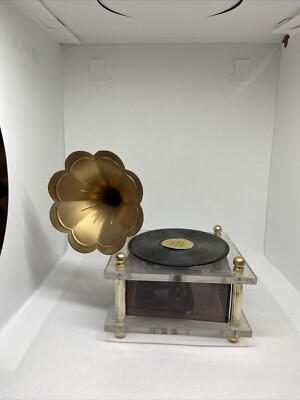 Vintage Mini Gramophone Replica Music Box | eBay