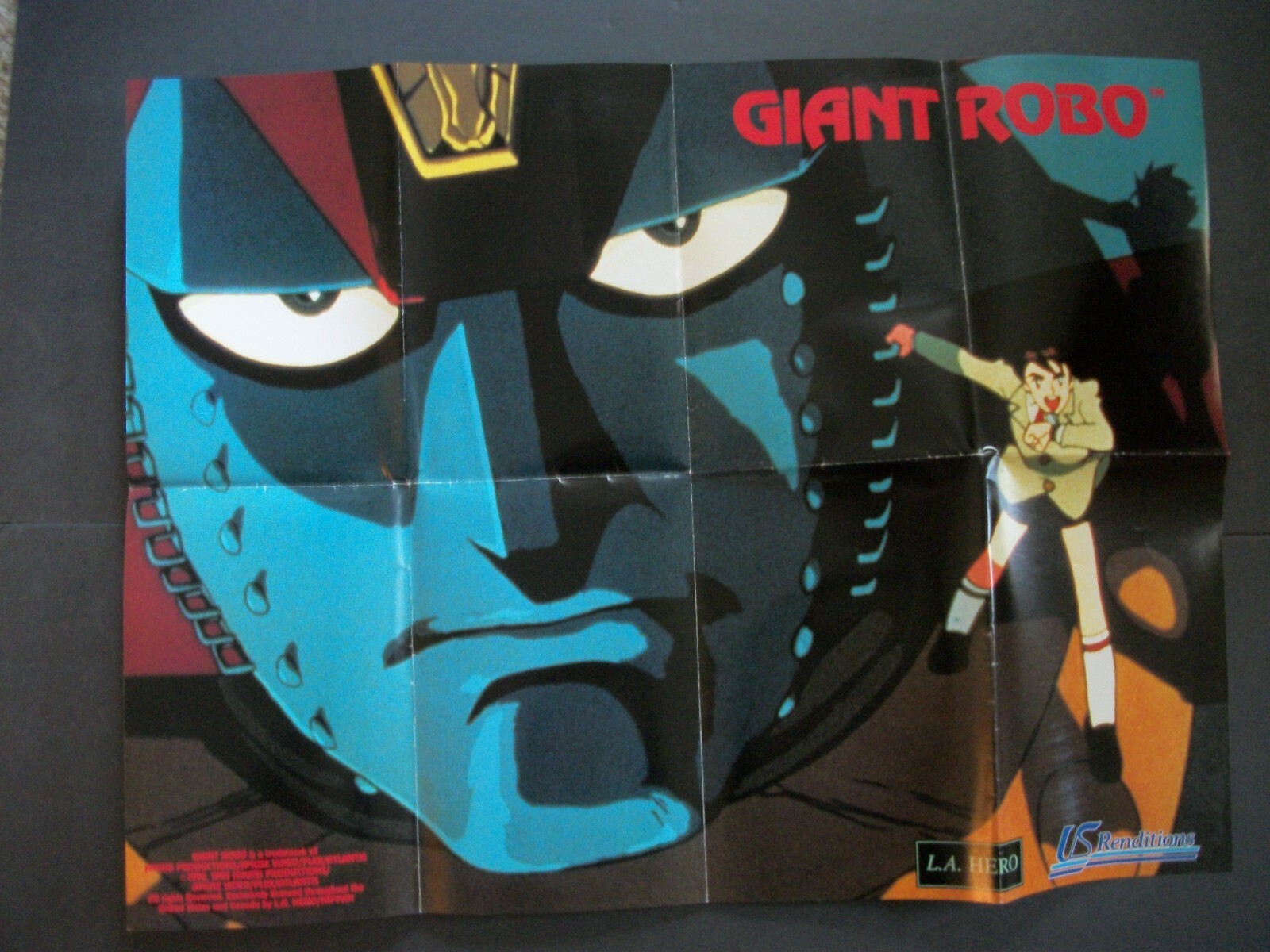 Giant Robo Promo Poster 17" x 24" US Renditions 92/93 L.A. Hero | eBay