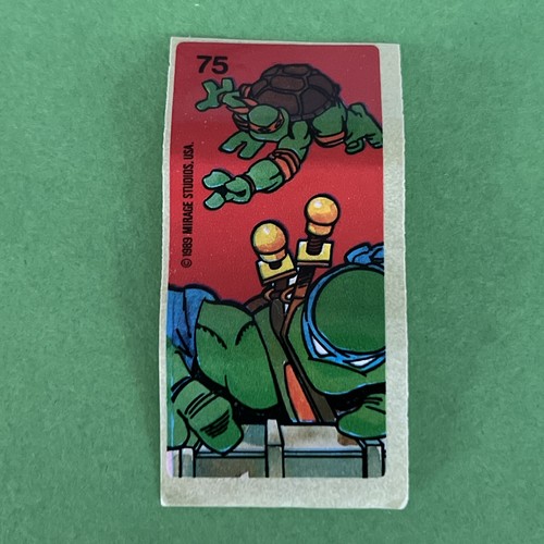 TMNT 1989 Mirage Studios USA Vintage Ninja Turtles Bubble Gum sticker ...