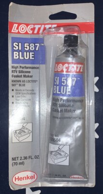 Loctite SI 587 RTV BLUE Gasket Maker High Perfor Silicone 2.36 OZ ...