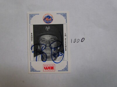 Randy Jones Autographed Signed Baseball Card | eBay