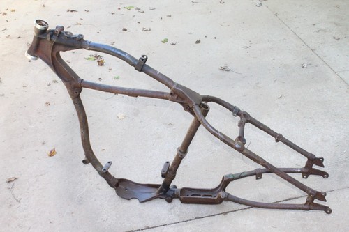 Harley Flathead 45 WL WLA WLC Solo WR Frame WW2 Green Paint 1940's | eBay