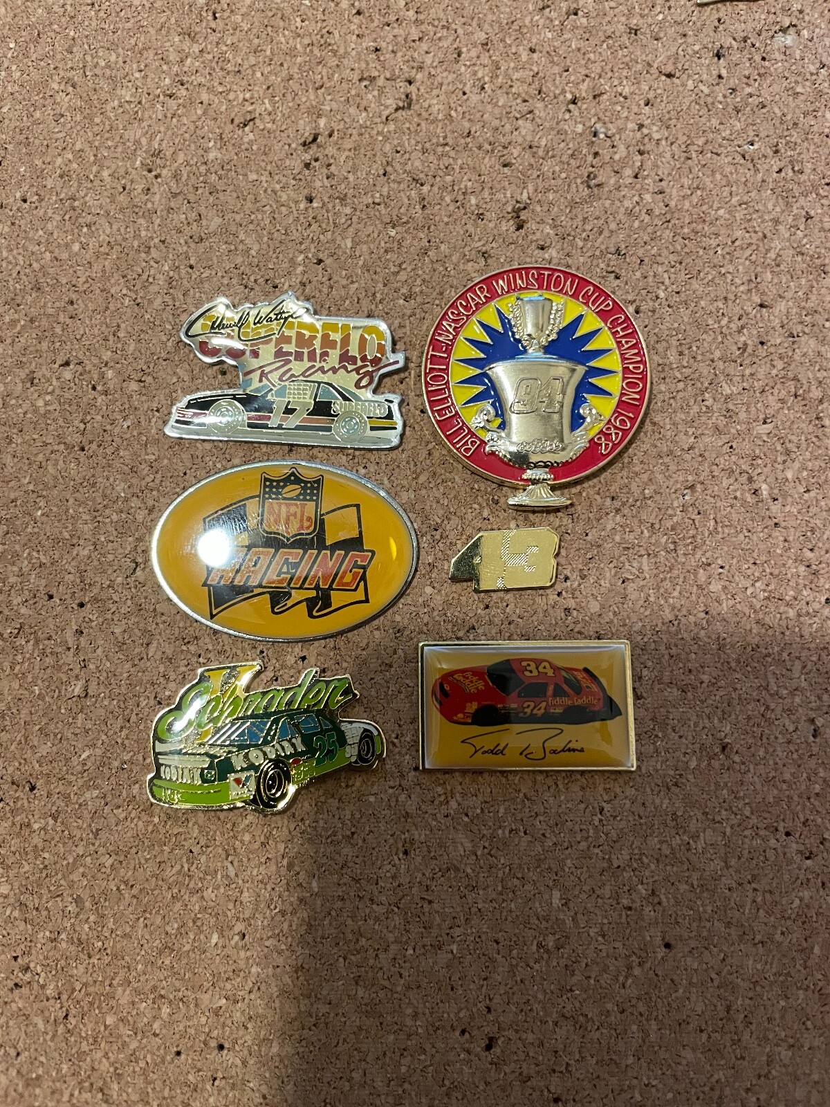 Nascar Pins- Elliott-Waltrip-Scharder-Petty-Speedweeks -New old stock ...