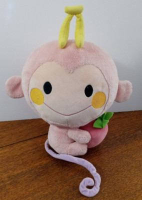 Extremely HTF vintage retired sanrio jumbo pink monkey Chi Chai Monchan ...