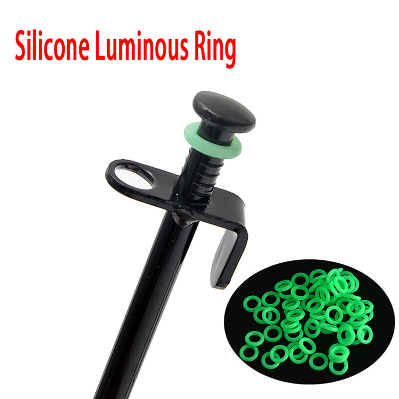 10PCS Outdoor Ground Nail Luminous Silicone Ring Tent Sky Curtain Nail ...