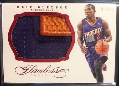 Eric Bledsoe 2013-14 Panini FLAWLESS RUBY Jumbo 2 color GU Patch #'d 1/ ...