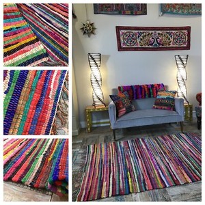 Second Nature Online Shanti Multi Colour Eco Friendly RAG RUG Fair ...