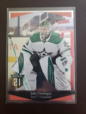 2020-21 Jake Oettinger Rookie Ultimate Victory Upper Deck Extended ...