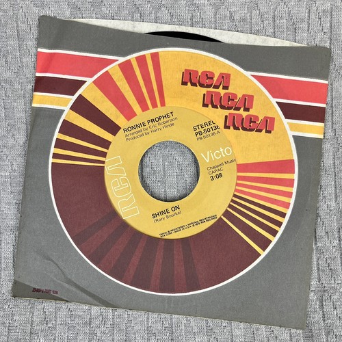 Vintage 45 RPM record Ronnie profit RCA records country western rock ...