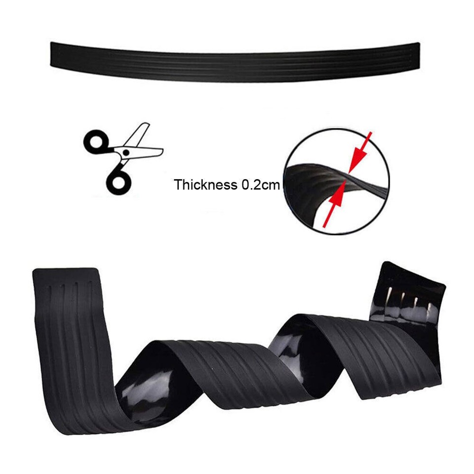 90cm Rear Bumper Guard Rubber Protector Trim Cover Scuff Car Trunk ...