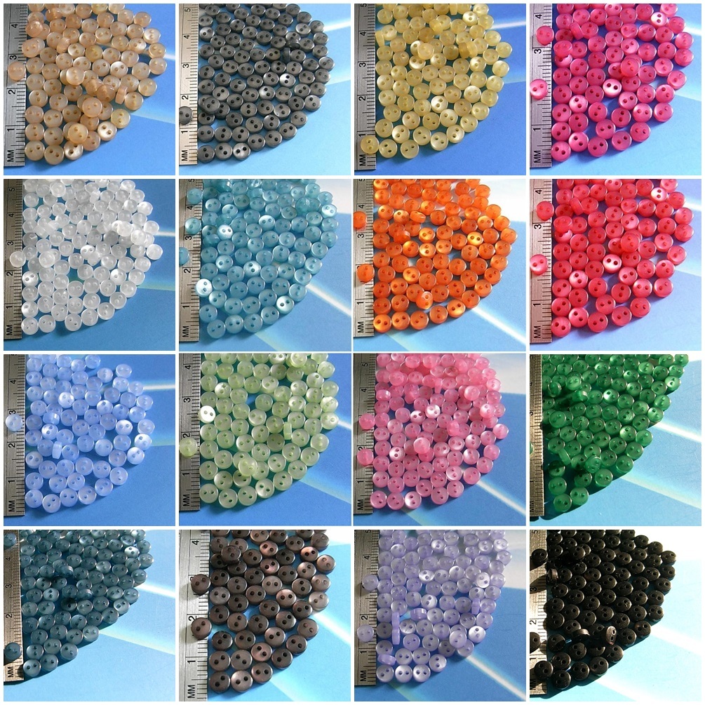 Rare! 30 Very Small Mini Tiny Micro Figures Doll Clothing Sew Buttons 4 ...