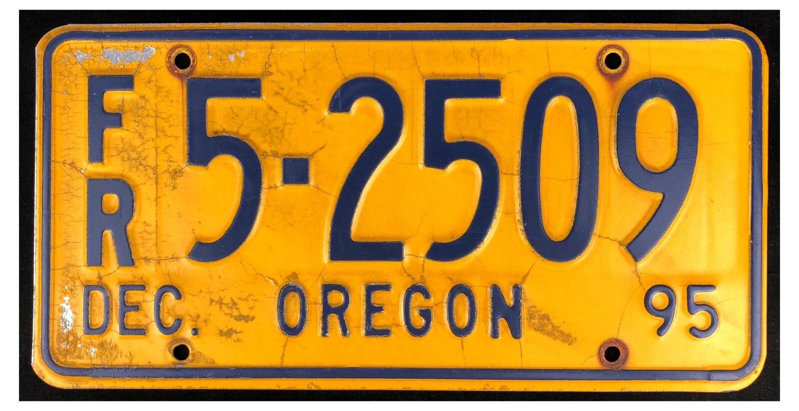 Oregon 1995 RENTAL TRAILER License Plate F/R 5-250 w/ U-Haul Sticker ...