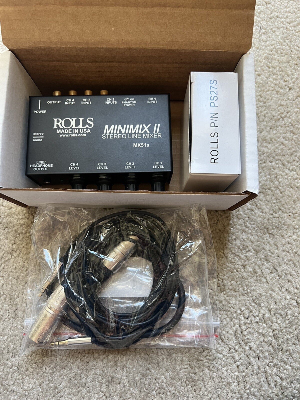 Rolls MX51 Mini Mix II 2 1/4" Stereo Line Mixer 657701055688| eBay