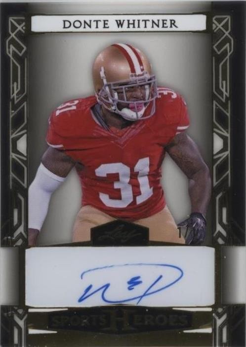 2024 Leaf Metal Sports Heroes - Donte Whitner #BA-DW2 Gold Acetate /1 ...