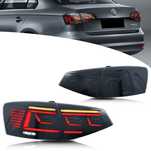 LED Sequential Tail Lights for Jetta 2015-2018 Animation Black Rear ...