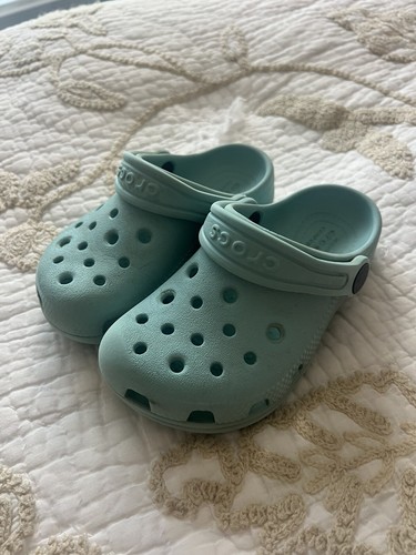 Crocs Children’s Sz 9 Shoes Light Aqua Blue Color | eBay