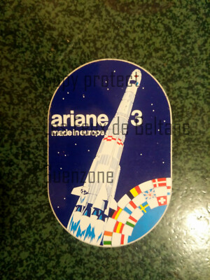 ARIANE 3 MADE IN EUROPE autocollant sticker Aerospatiale | eBay
