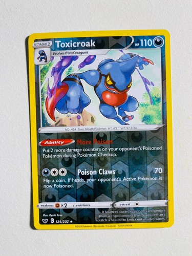POKEMON #454 TOXICROAK 124/202 STAGE 1 NM-MT CARD | eBay