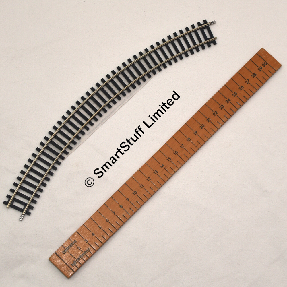 Hornby R605 1st Radius Curve 45 Degree Railway Track 00 Gauge 1:76 R ...