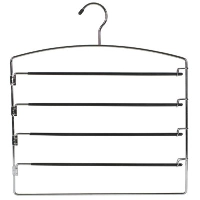 Only Hangers Metal Multi Pant Hanger w/Swing Arms (Black) Pack of 3 | eBay