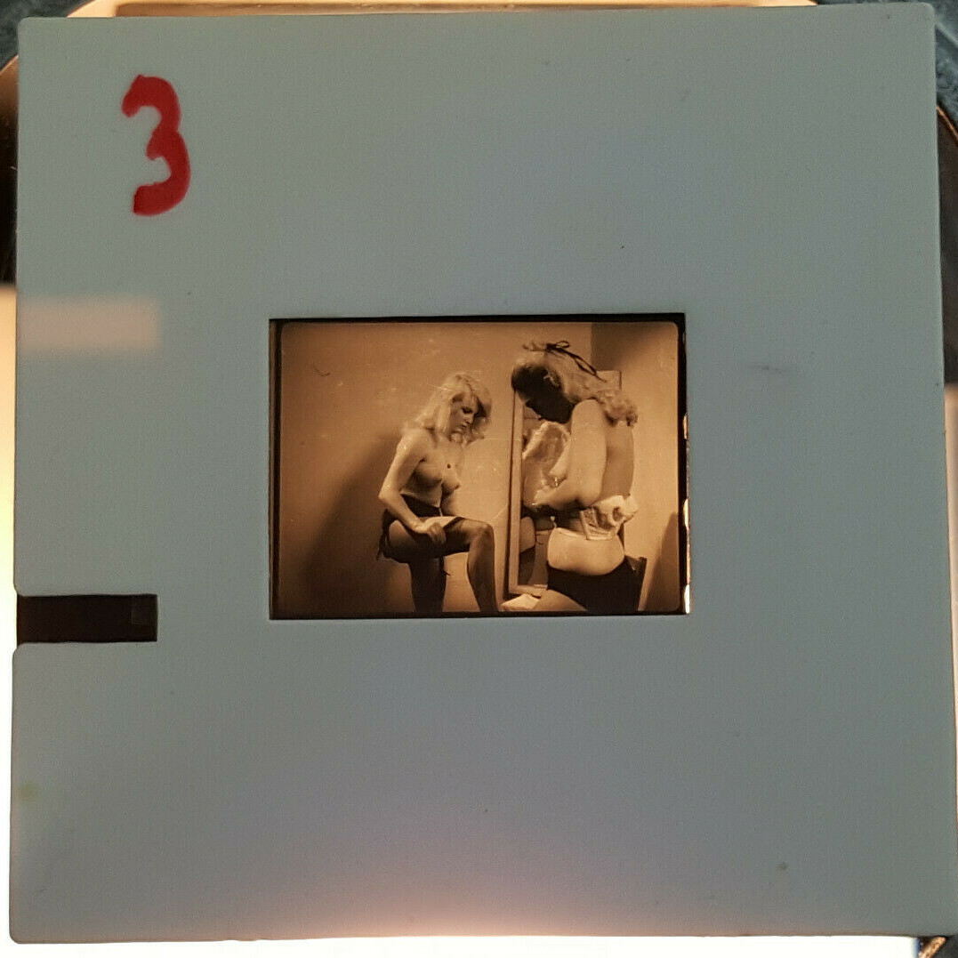 Burlesque Risque Negatives Pinup 2 Blondes Glamour Dressing Room Slide ...