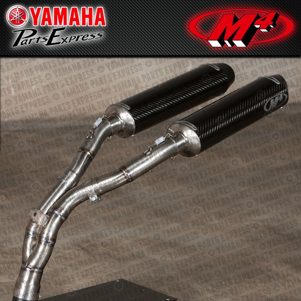 2007 2008 YAMAHA YZFR1 YZF R1 M4 EXHAUST DUAL CARBON CF MUFFLER SLIP ON ...