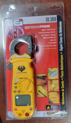 NEW Multimeter UEi Test Instruments DL369 Digital Clamp-On Meter G2 ...