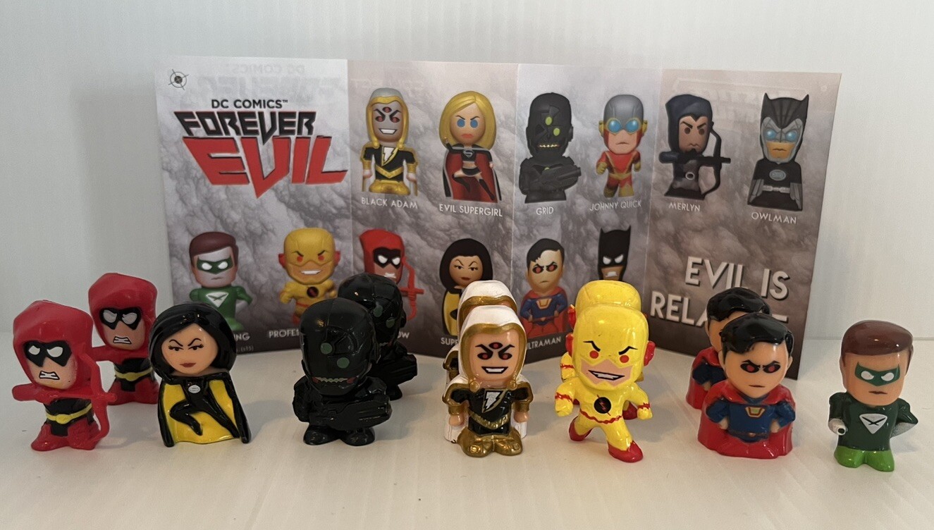 DC Comics Forever Evil Chibis 12 Qty Lot 1" Blind Bag Figure Cake ...