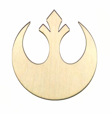 Rebel Alliance Unfinished Wood Shape Cut Out R11325 Crafts Lindahl ...