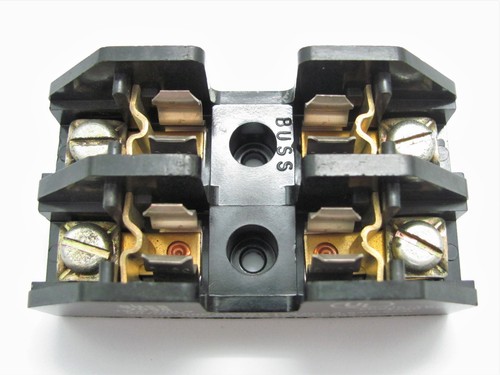 2 Pole Class G Fuse Block - w/Screw Terminals Buss 2090 New# BG3012PQ ...