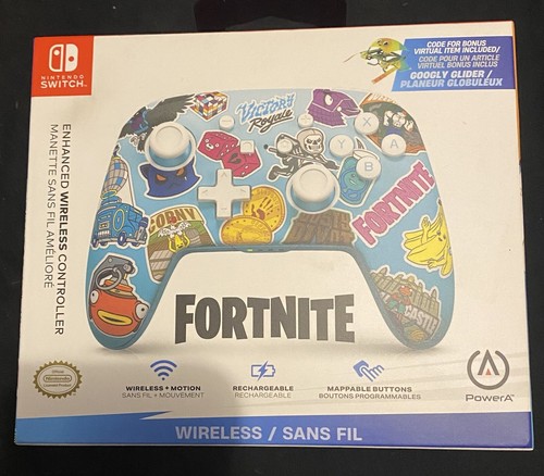 Fortnite Nintendo Switch Rechargeable Wireless Controller Sticker Mania ...