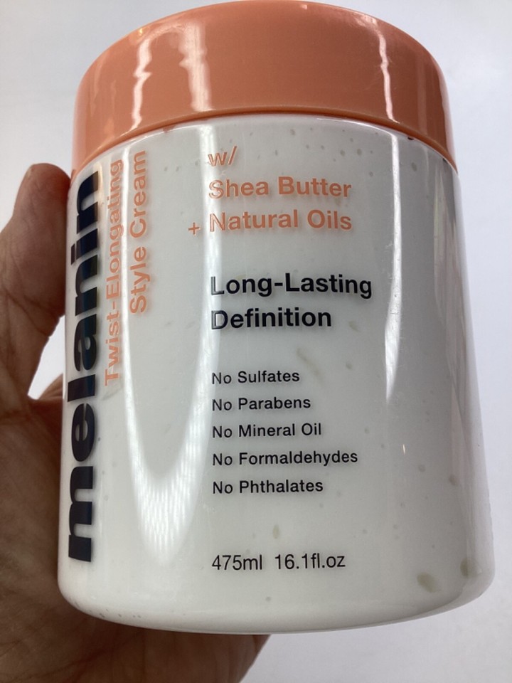 Melanin Haircare Twist Elongating Style Cream Shea Butter Oils 16 oz ...
