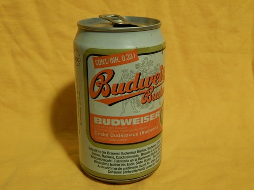 Budweiser ~ Budvar ~ BEER CAN ~ European Czech Republic Brew ~ FREE ...