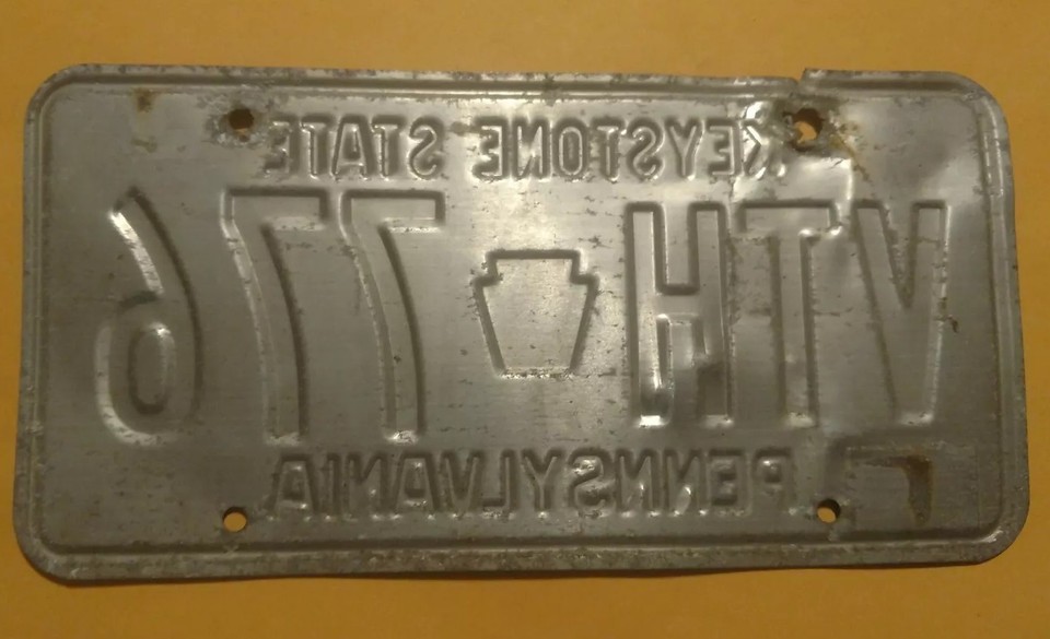 Vintage Pennsylvania PA Keystone State License Plate VTH 776 | eBay