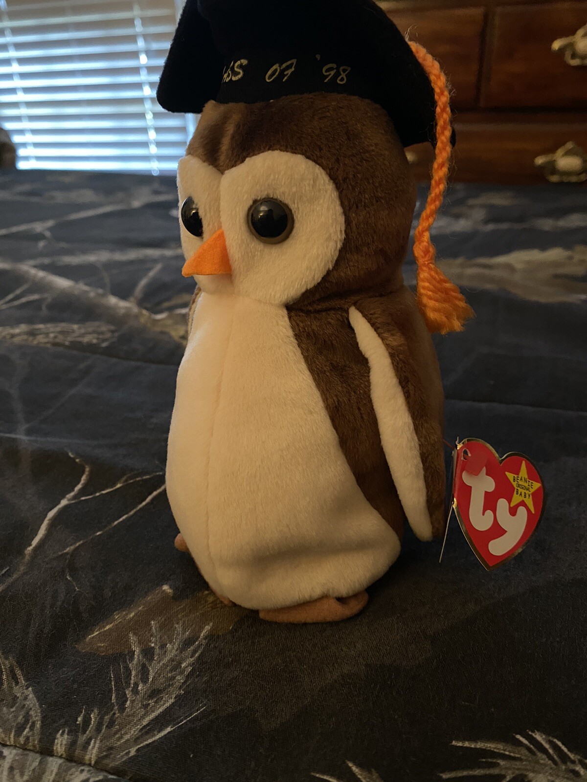 Ty Wise The Owl Beanie Baby Class Of 07 1998 Very Rare With Multiple ...