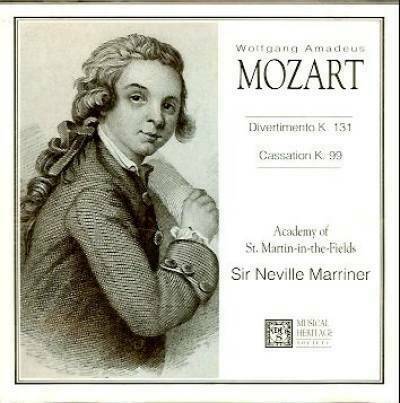 Mozart: Divertimento, K131; Cassation, K99 (CD, Musical Heritage ...