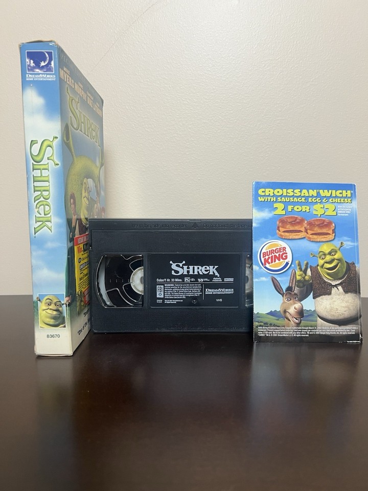 Shrek Special Edition VHS - 2001, *Original Sticker/Insert*, DreamWorks ...